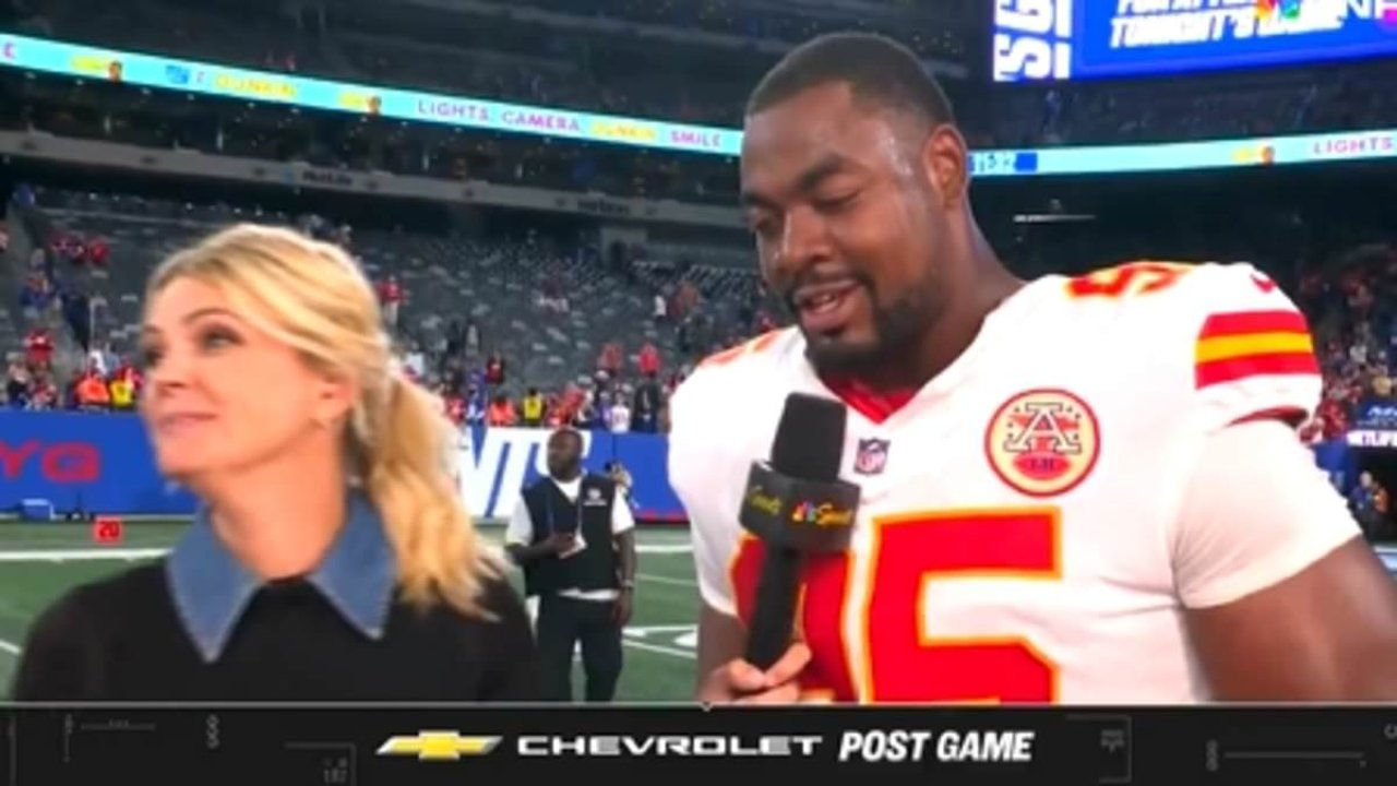 Chiefs star Chris Jones stuns reporter with response to Russell Wilson ...