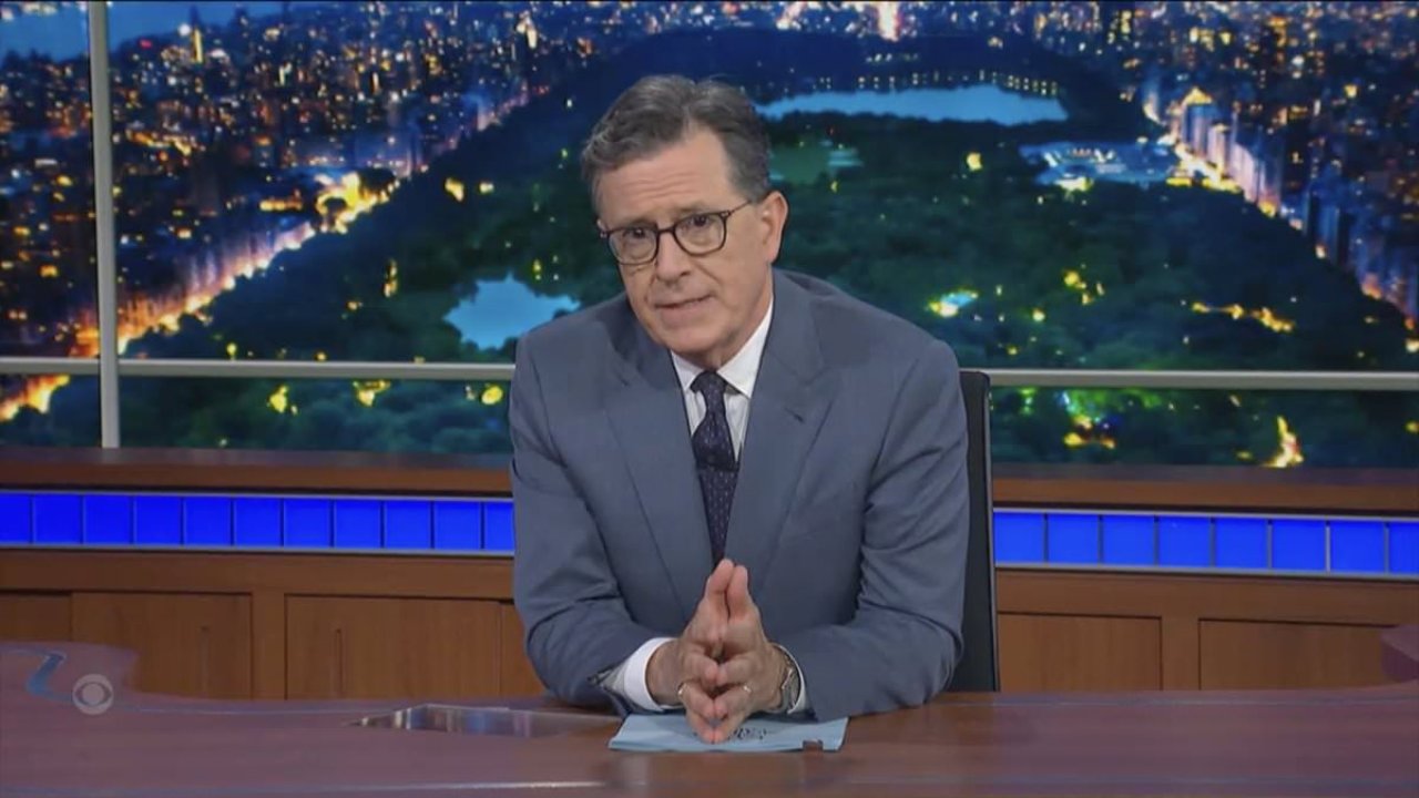 Stephen Colbert reacts to shooting of right-wing star Charlie Kirk ...