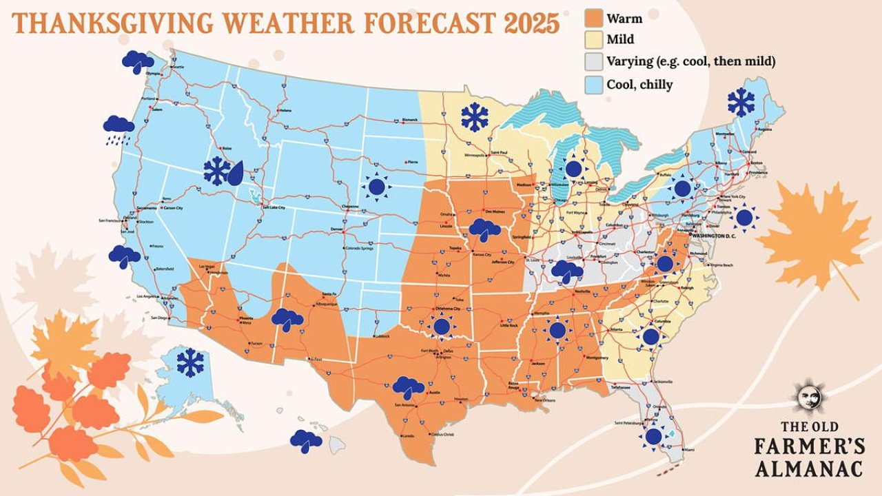 Historical weather forecast system's Thanksgiving prediction - www ...