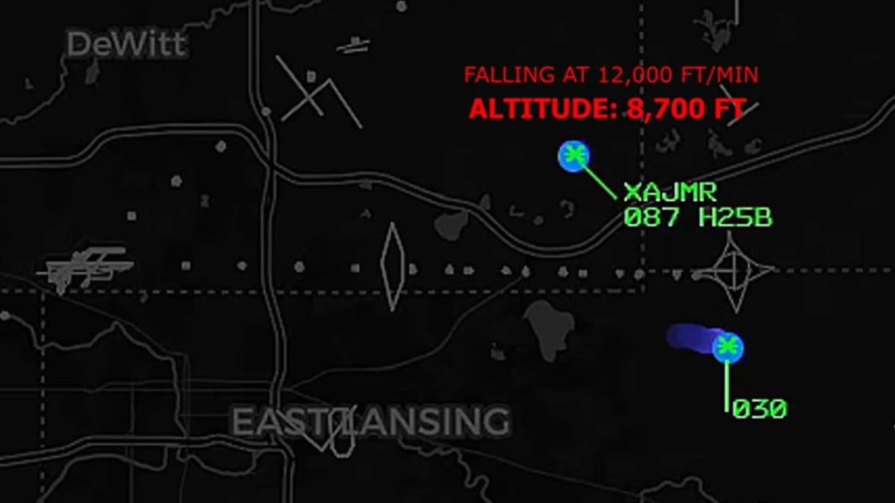 Panicked private jet pilot heard crying as aircraft fell from the sky ...