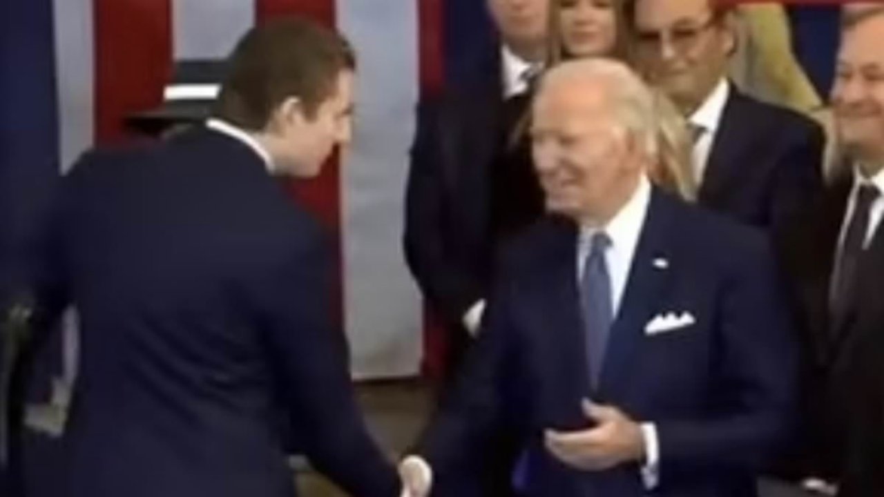 Barron Trump's words to Biden at his father's inauguration revealed ...