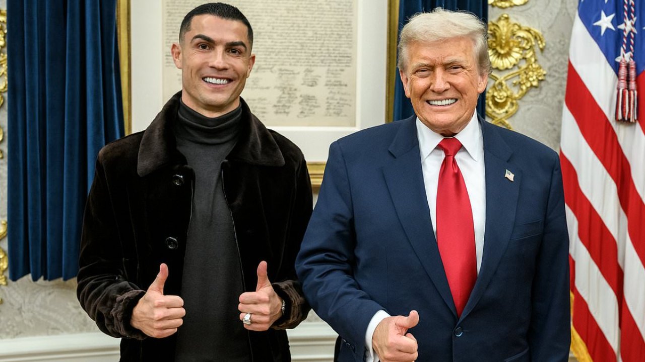Cristiano Ronaldo splits fans with Donald Trump White House visit ...