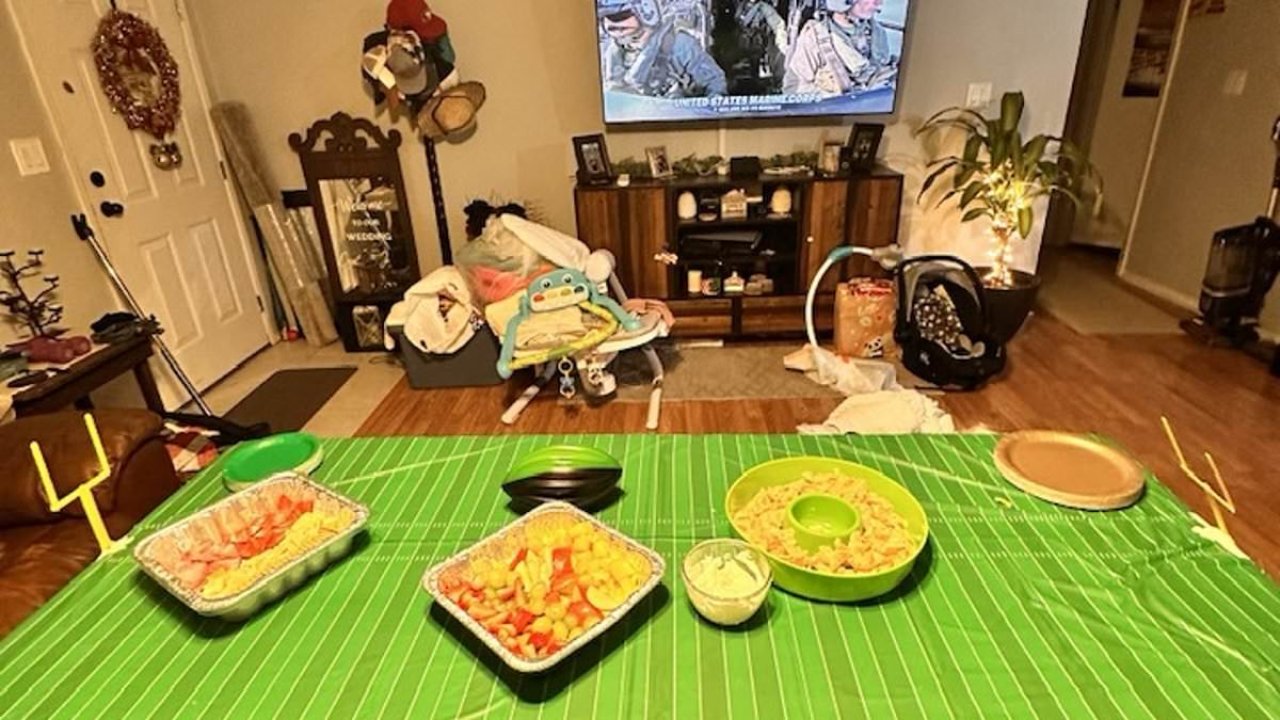 Chilling game-day photo before husband killed wife over football fight ...