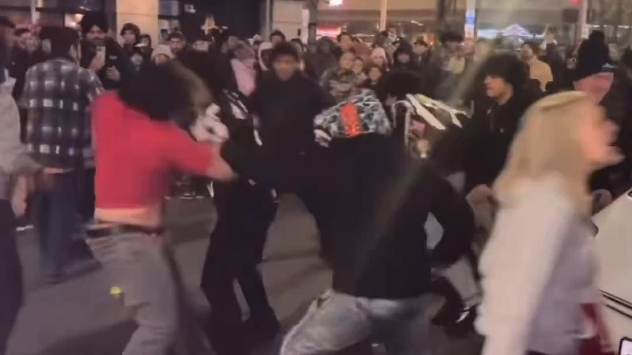 Seattle rings in 2026 with huge BRAWL as thick fog obscured fireworks ...