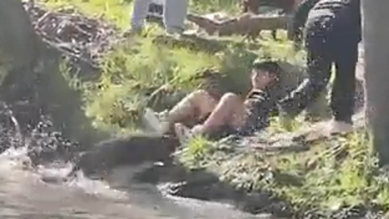 Moment boy, 8, is attacked by rabid BEAVER while fishing in river ...